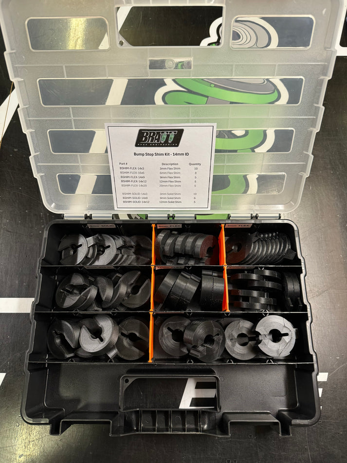 Bump Stop Shim Kit - 14mm ID – Bratt Race Engineering and RaceClear ...